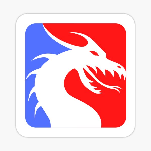 "Dragon logo" Sticker for Sale by woodykati | Redbubble