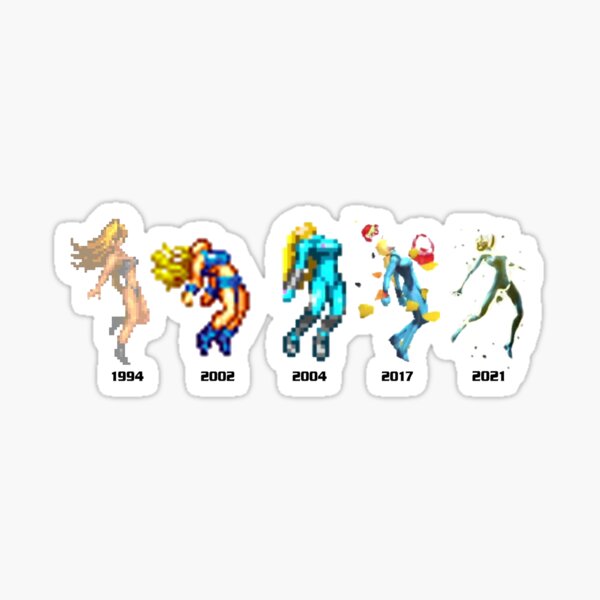 "Samus Death Animation" Sticker for Sale by autoboxdesign | Redbubble