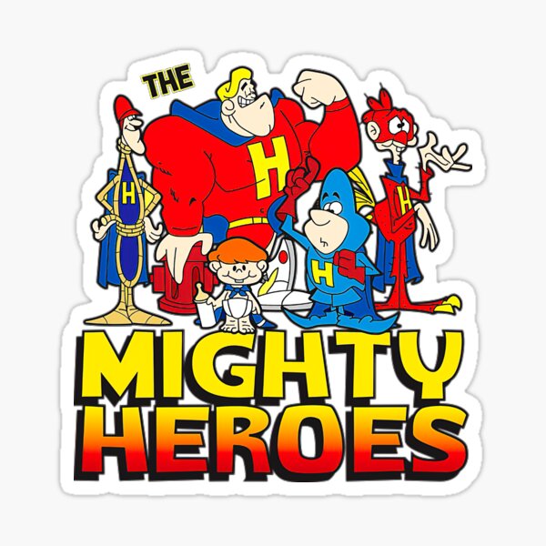 "Mighty Heroes" Sticker for Sale by mightyheroes24x | Redbubble