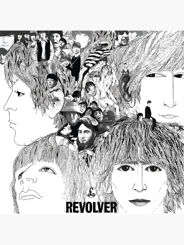 "Revolver Album Cover Classic" Sticker for Sale by CraigmBehn | Redbubble