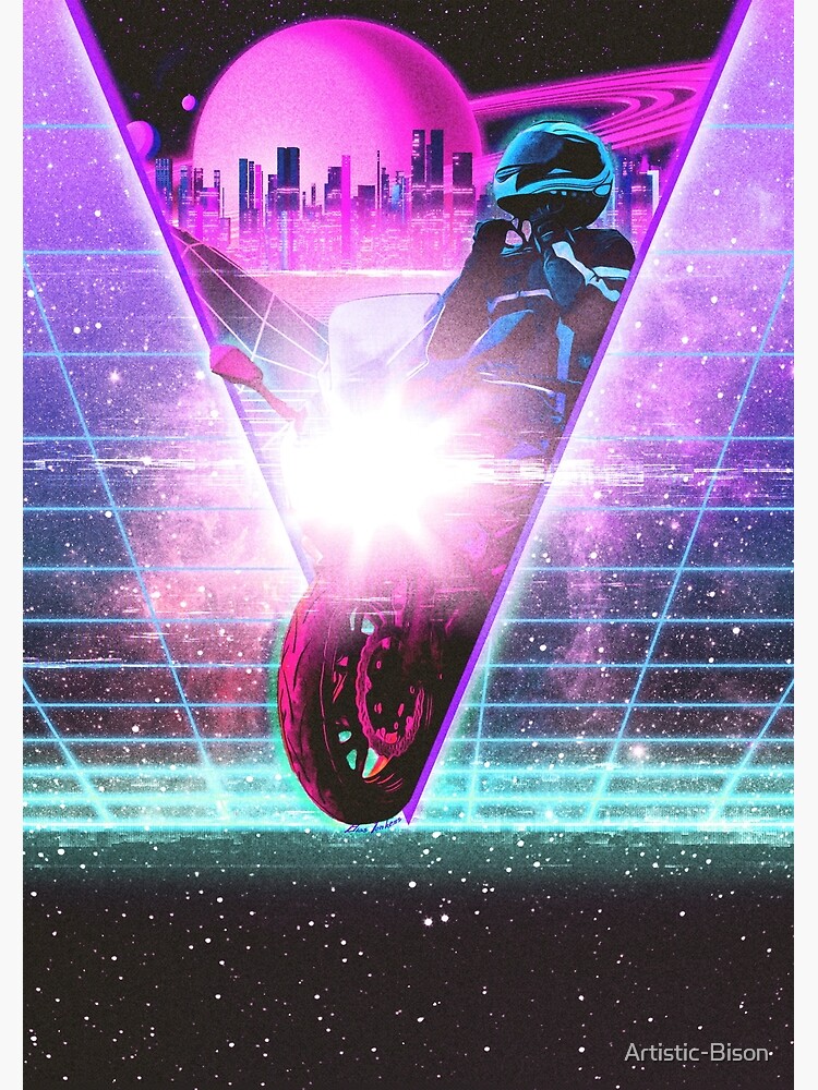 "Synthwave Motor Driver " Poster for Sale by Artistic-Bison | Redbubble