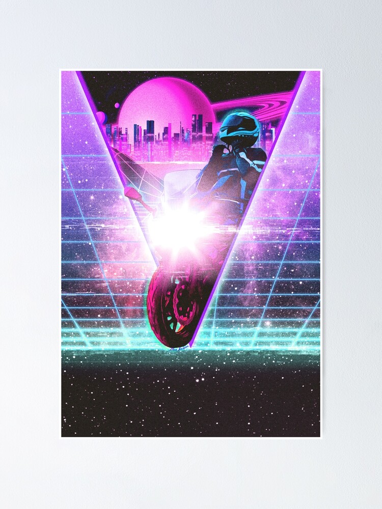 "Synthwave Motor Driver " Poster for Sale by Artistic-Bison | Redbubble