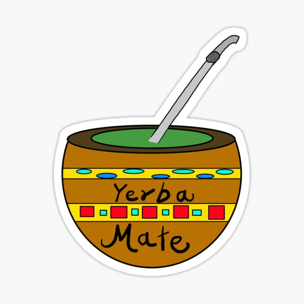 "Yerba mate" Sticker for Sale by NoelNimmad | Redbubble