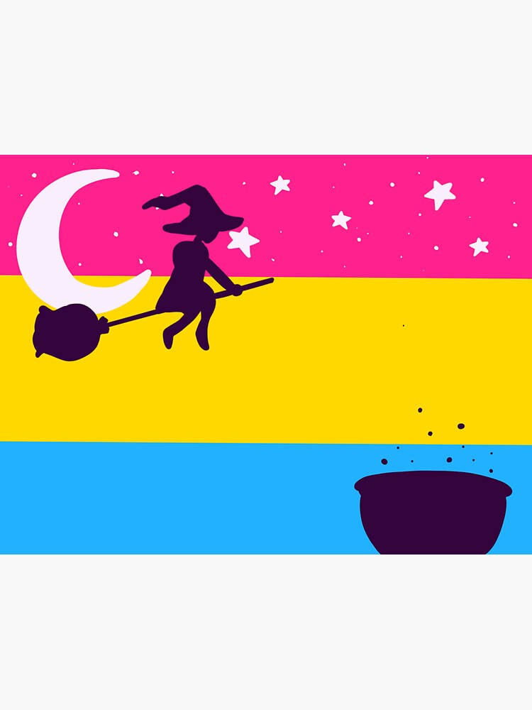 "spooky pan pride flag" Sticker for Sale by Drawingsnake | Redbubble