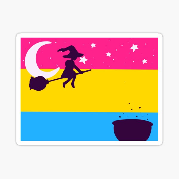 "spooky pan pride flag" Sticker for Sale by Drawingsnake | Redbubble