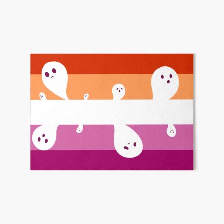 "spooky lesbian pride flag" Art Board Print by Drawingsnake | Redbubble