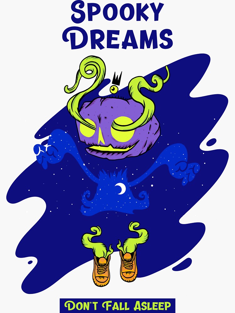 "Spooky dreams" Sticker for Sale by Fellfox | Redbubble