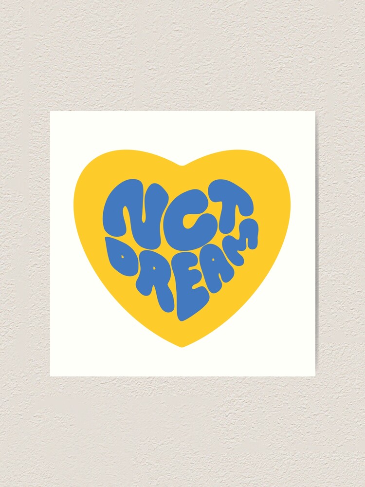 "NCT Dream Hello Future Repackage Logo Yellowe" Art Print by ...