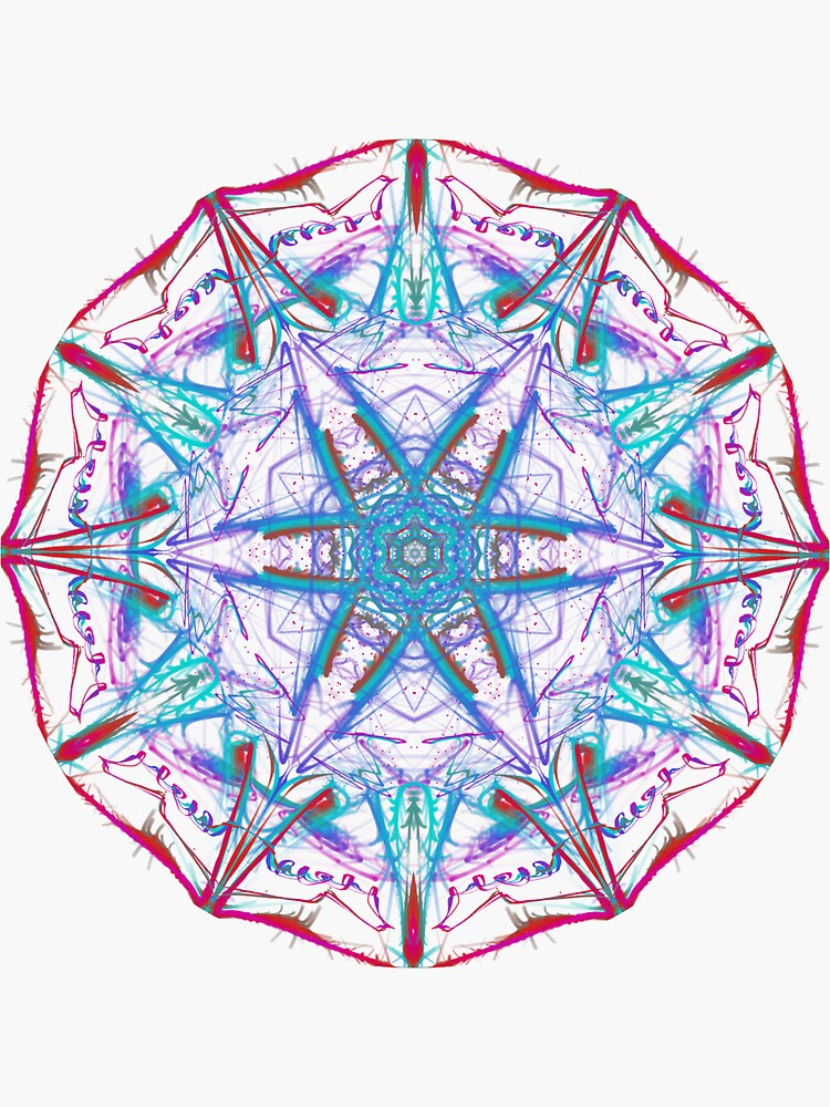 "Spiritual Focus Mandala" Sticker for Sale by FaladrisDesigns | Redbubble