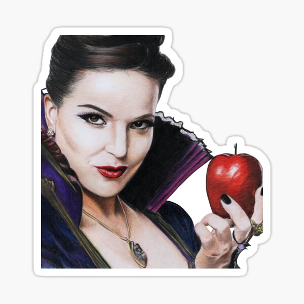 "The Evil Queen" Sticker for Sale by ERegalPortraits | Redbubble