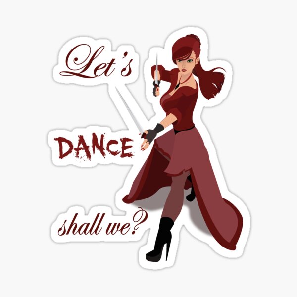 "Let's Dance, shall we? " Sticker by NydiaSRobles | Redbubble