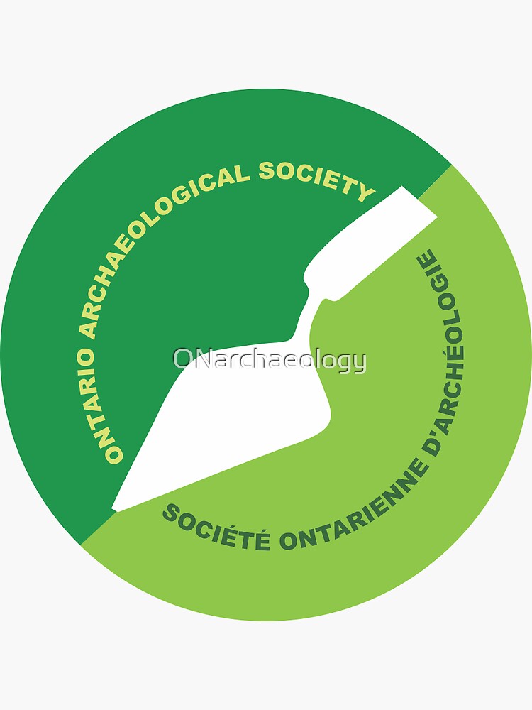 "OAS Logo - trowel " Sticker by ONarchaeology | Redbubble