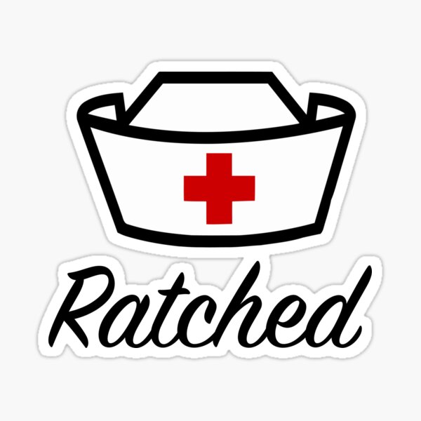 "Nurse Ratched Film" Sticker for Sale by Prossori | Redbubble