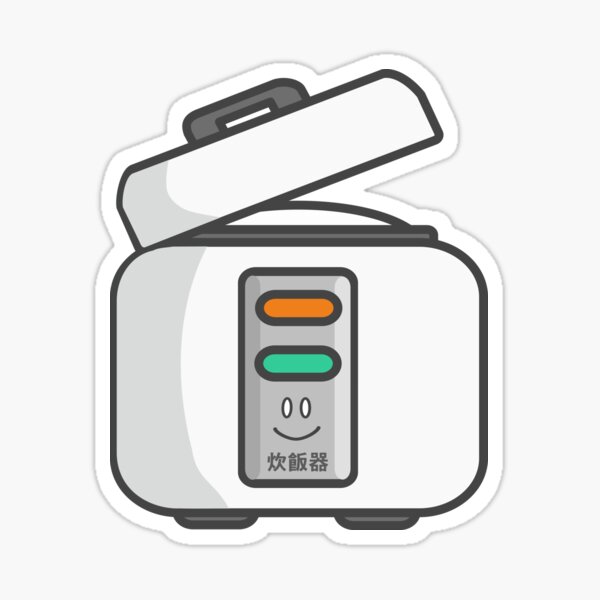 "Electric rice cooker sticker" Sticker for Sale by angelisart | Redbubble