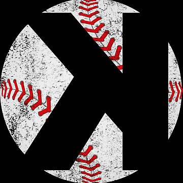 "Backwards K Strikeout Baseball Gift " Sticker for Sale by Studio520 ...