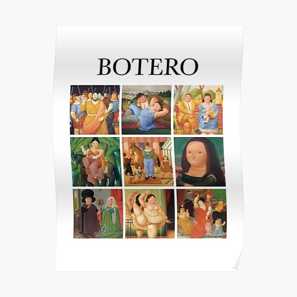 "Botero - Collage" Poster for Sale by Artilyshop1 | Redbubble