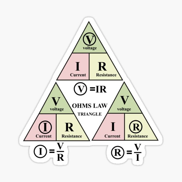"Electrical ohms law formula Triangle for electrical engineering ...