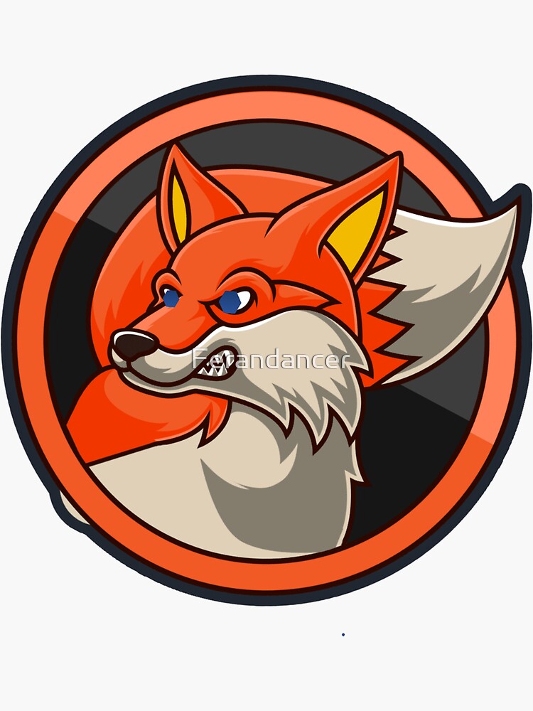 "Angry Fox" Sticker for Sale by Ferandancer | Redbubble