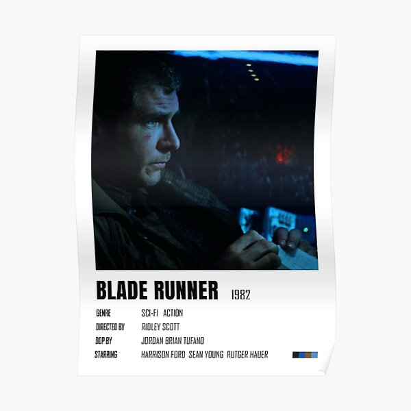 "Blade Runner 1982 minimalist poster" Poster by TP51designs | Redbubble