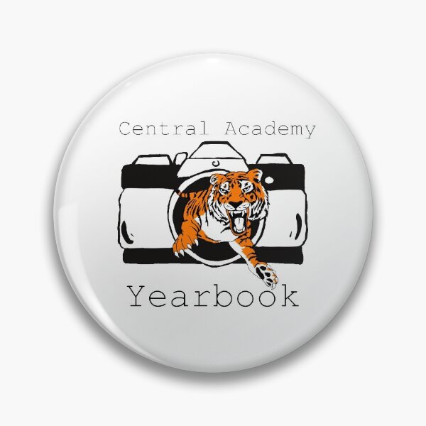 "Yearbook logo" Pin for Sale by bridewirtt | Redbubble