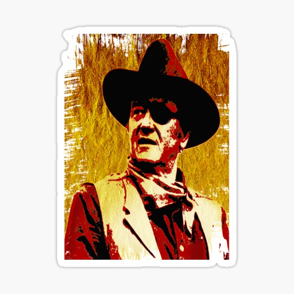 "John Wayne" Sticker by Bdorade | Redbubble