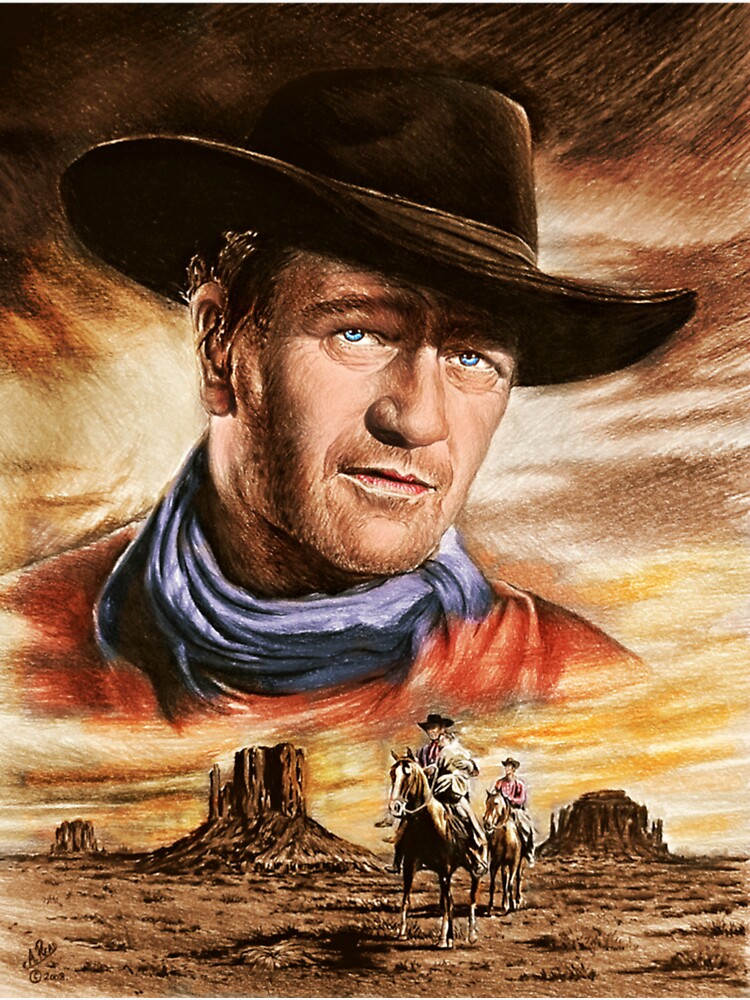 "John Wayne" Sticker for Sale by Bdorade | Redbubble