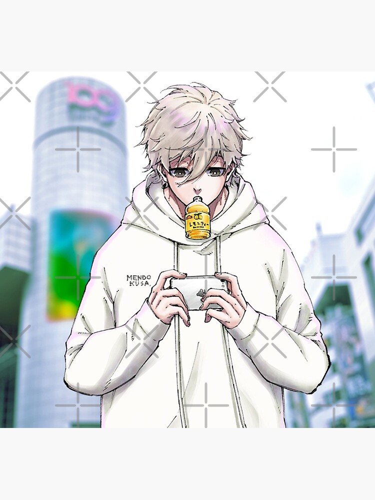 "Nagi Seishiro in Casual Clothes Shibuya Blue ブルーロックLock" Sticker for ...