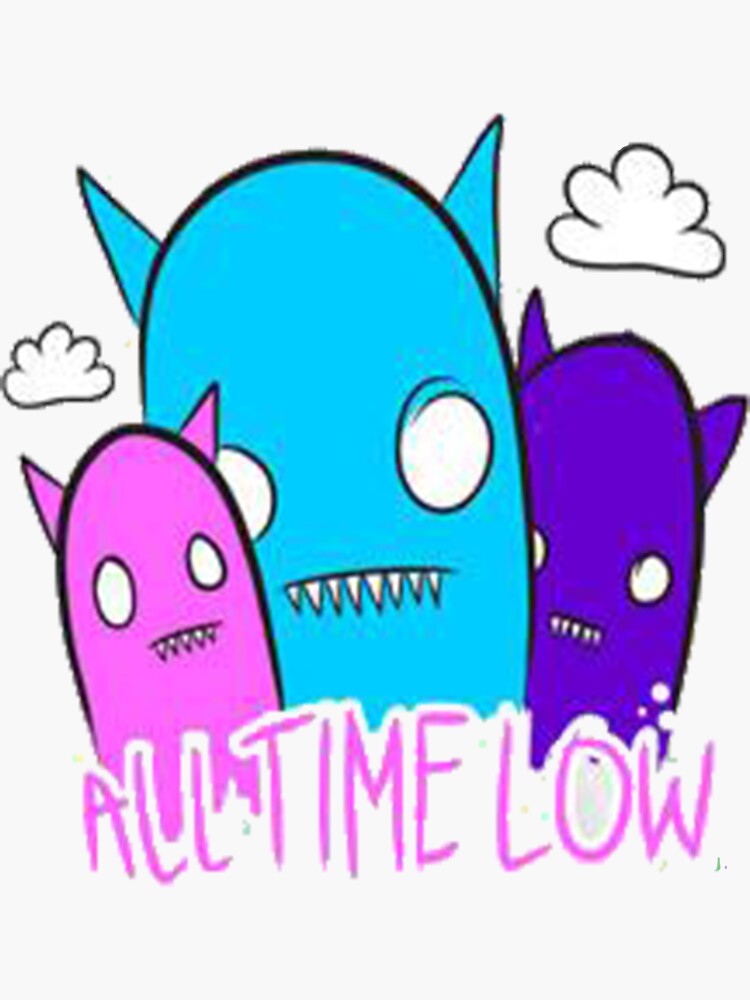 "all time low" Sticker by gwusdegjp | Redbubble