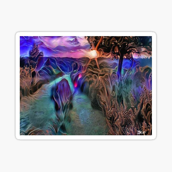 "Purple Dawn " Sticker for Sale by Draculart | Redbubble
