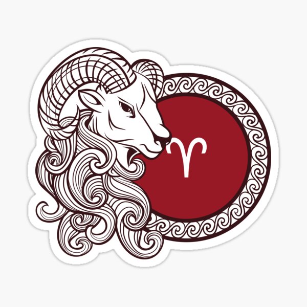 "Aries zodiac Sign" Sticker for Sale by uranus-art | Redbubble