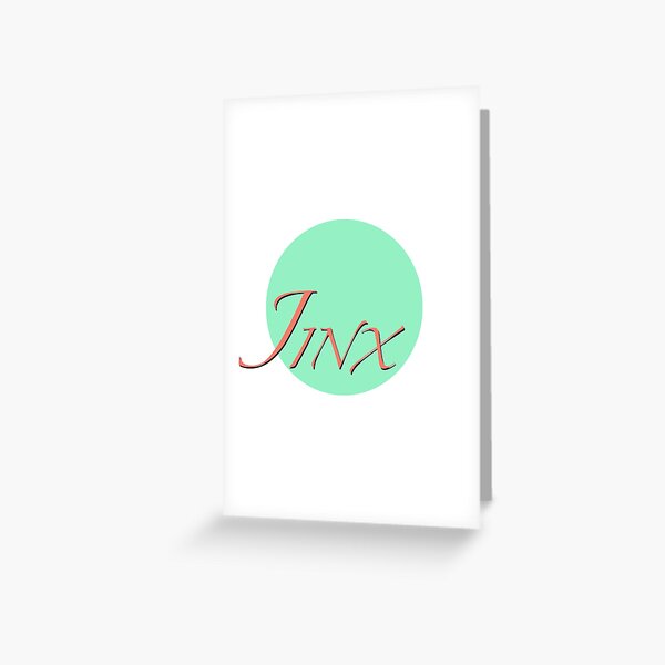 "Simple Jinx Logo" Greeting Card by Atrainrubin | Redbubble