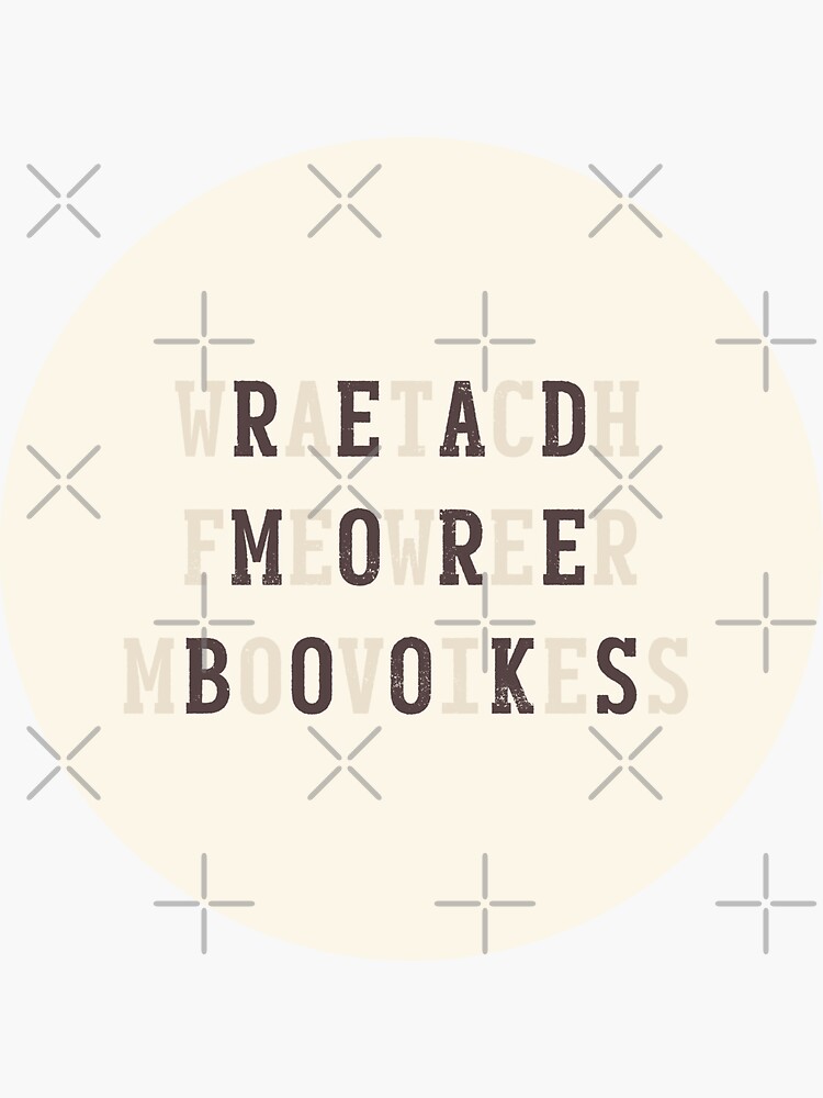 "Read More Books" Sticker for Sale by geek-updated | Redbubble