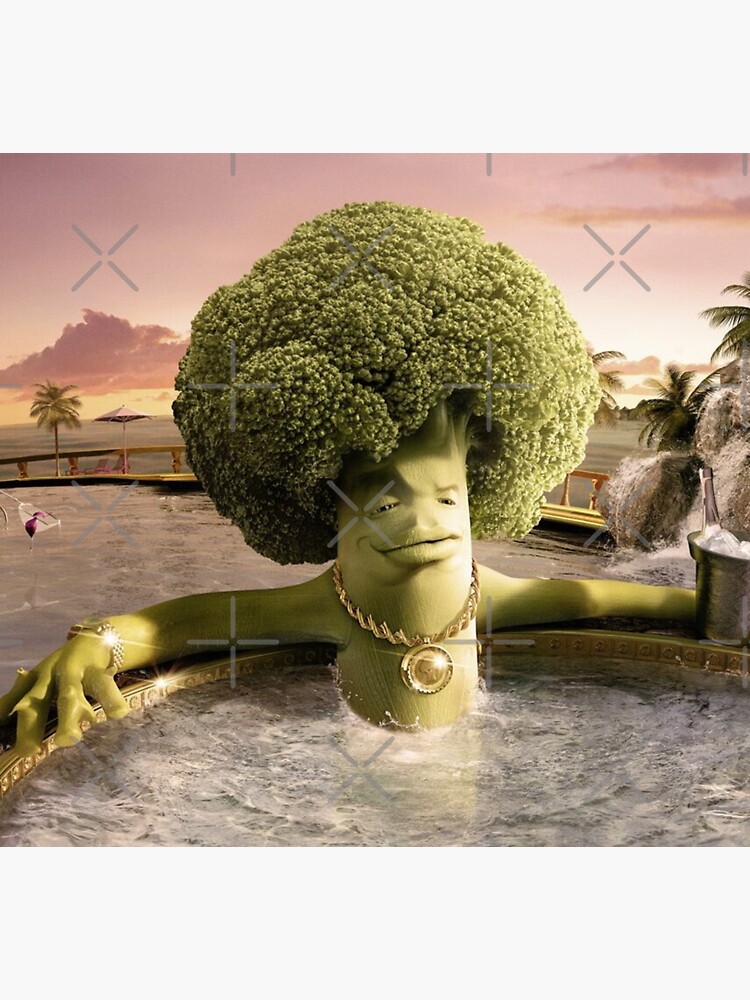 "Blinged Out Broccoli " Sticker for Sale by Lookaz | Redbubble