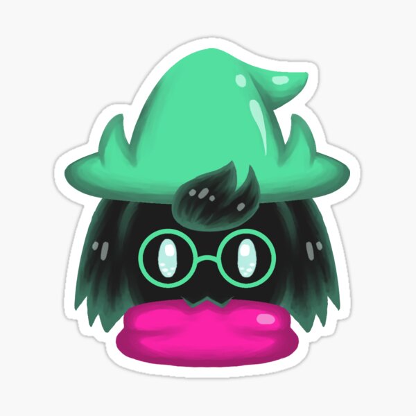 "Deltarune Ralsei Chibi Head" Sticker for Sale by LumiSkullgurl | Redbubble