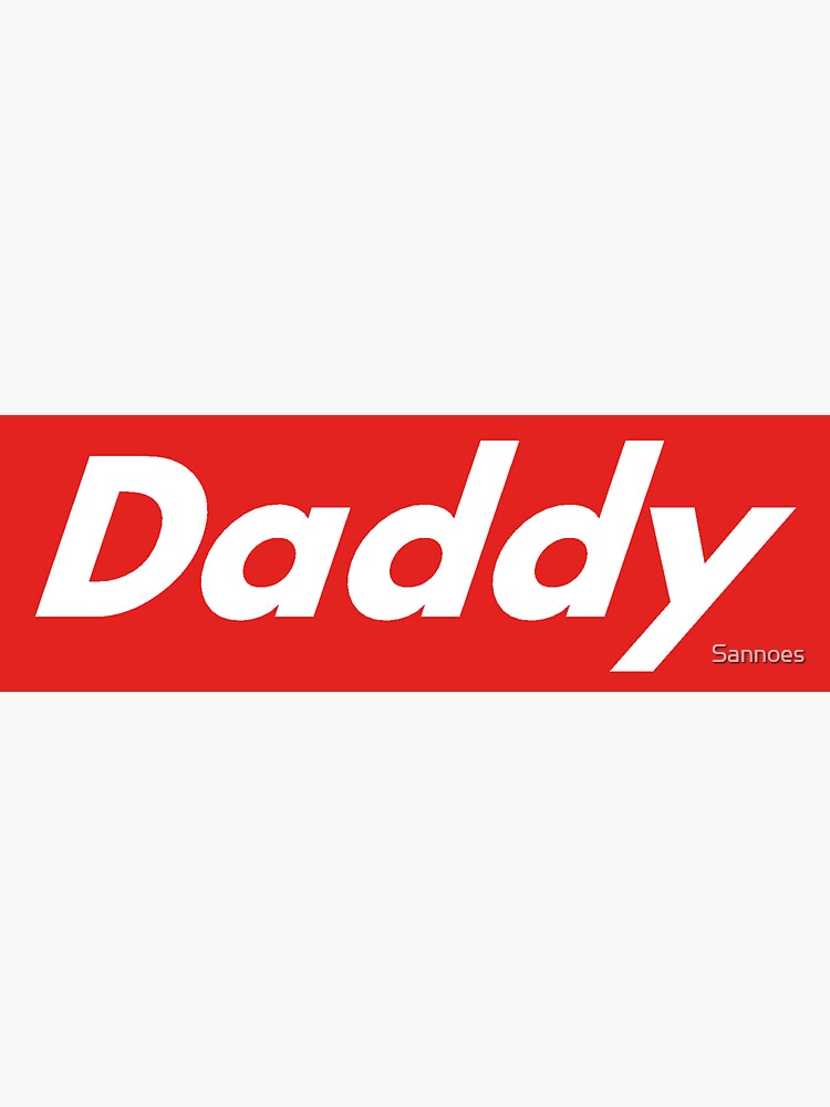 "Daddy logo" Sticker for Sale by Sannoes | Redbubble