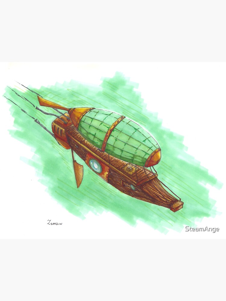"Steam-zeppelin" Sticker for Sale by SteamAnge | Redbubble
