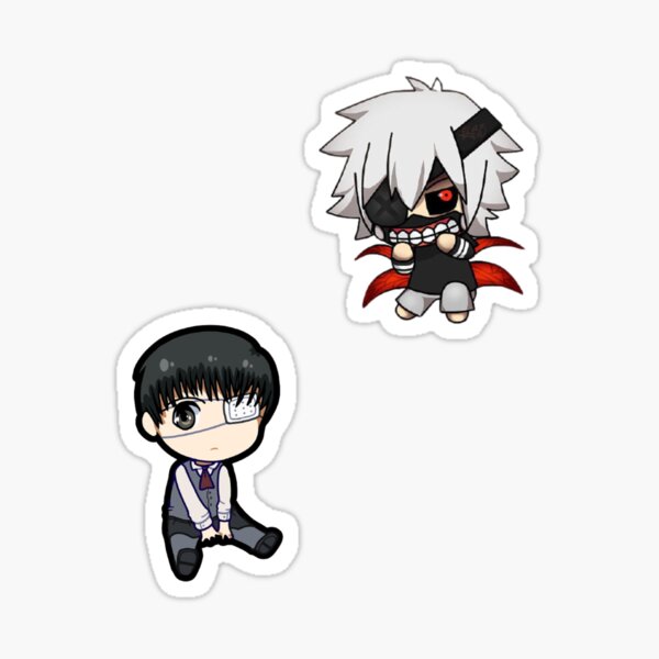 "Ken Kaneki Sticker " Sticker by TobiObito1 | Redbubble