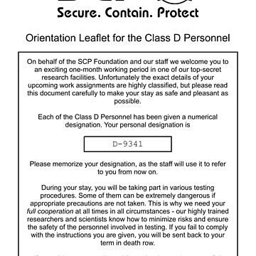 "SCP Foundation Document" Greeting Card by Raildur | Redbubble