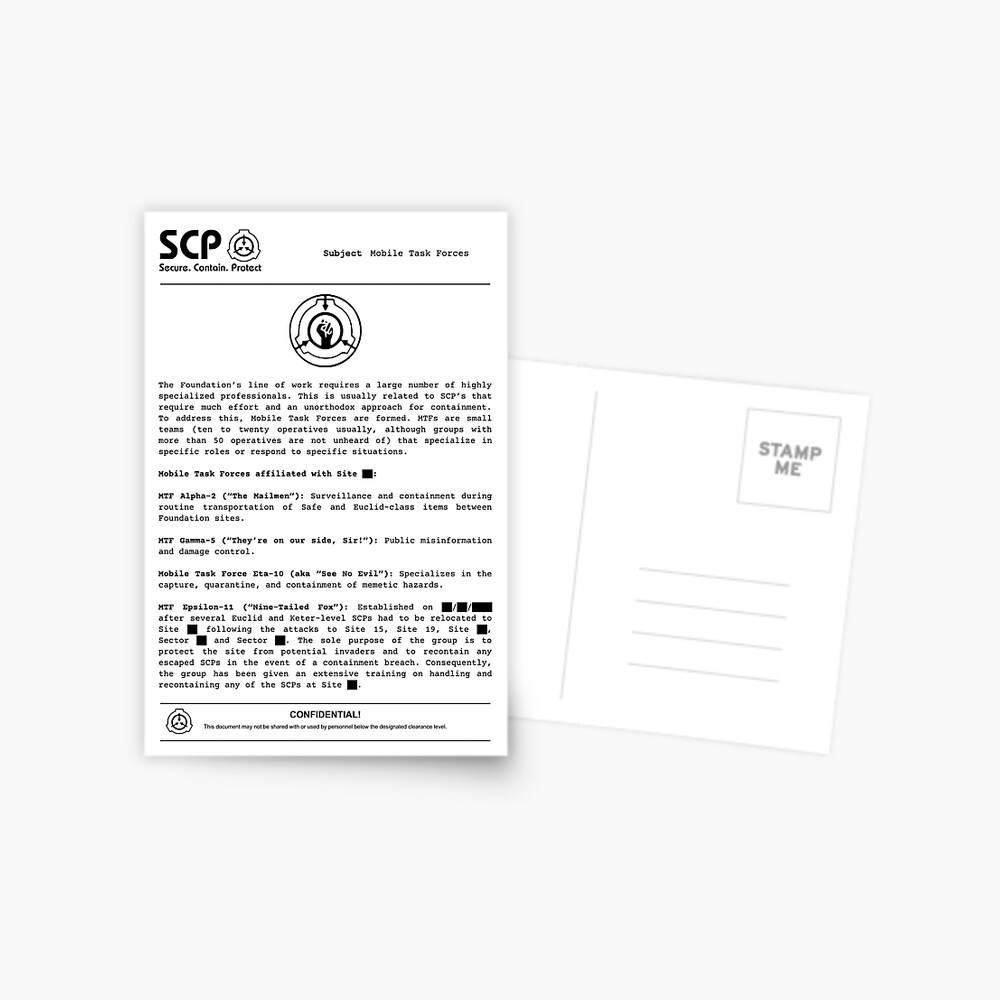 "SCP Foundation Document" Poster by Raildur | Redbubble