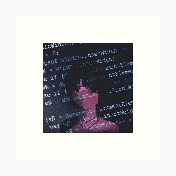 "Serial Experiments Lain Code " Art Print for Sale by Onodera | Redbubble