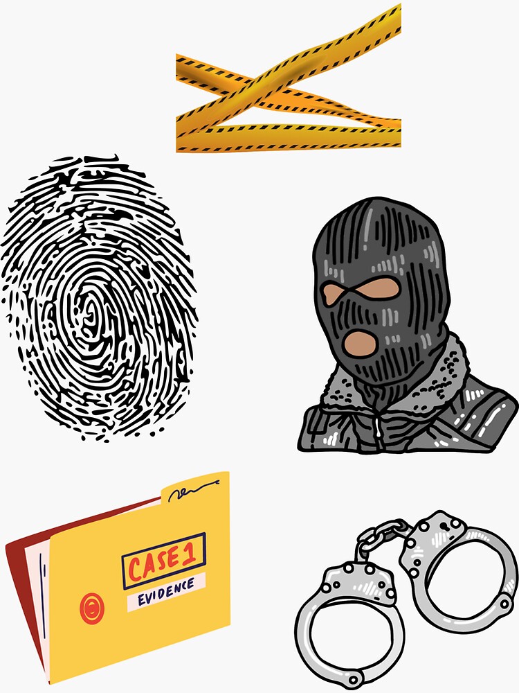 "forensic science" Sticker for Sale by AyahBaniMustafa | Redbubble