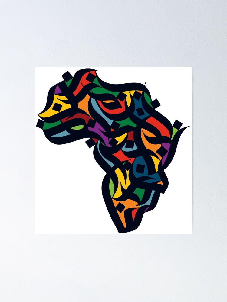 "AFRICA in arabic calligraphy" Poster for Sale by sajacalligraphy ...