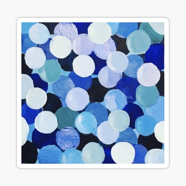 "Bubble Blues" Sticker by ArtyShell | Redbubble