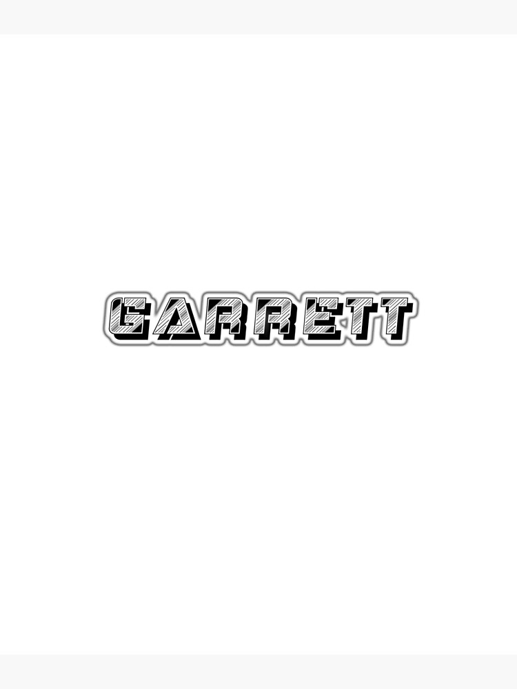 "GARRETT - Nametag for GARRETT Modern Style in Black" Poster for Sale ...