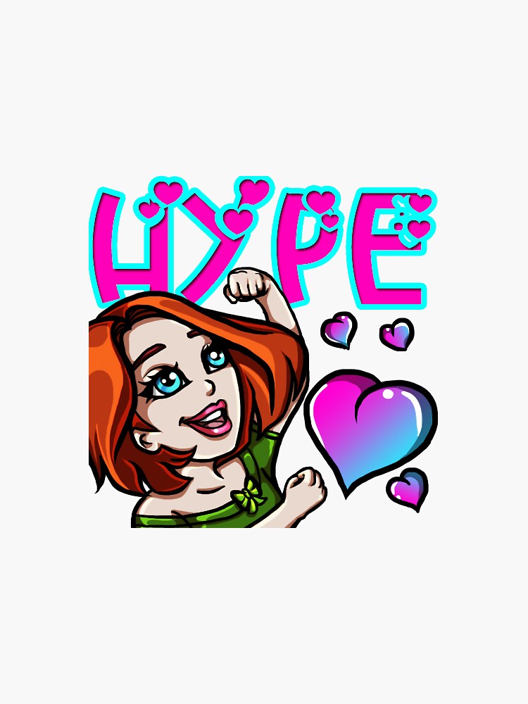 "Hype Emoji" Sticker by Fosja | Redbubble