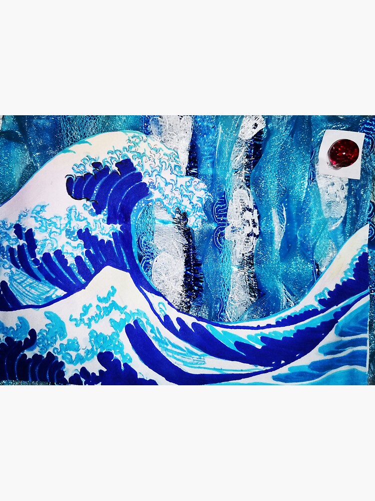 "Japanese Wave" Sticker for Sale by Turtella04 | Redbubble