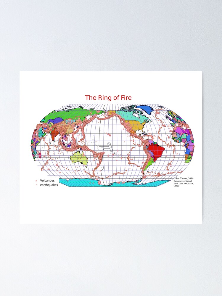 "Ring of Fire" Poster for Sale by ianturton | Redbubble