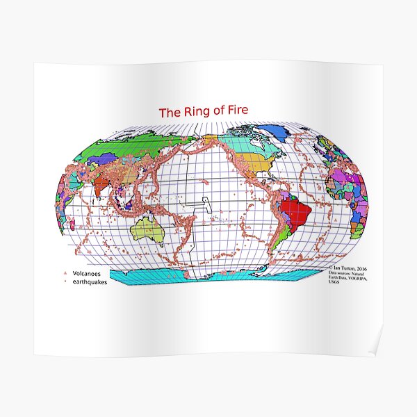 "Ring of Fire" Poster for Sale by ianturton | Redbubble