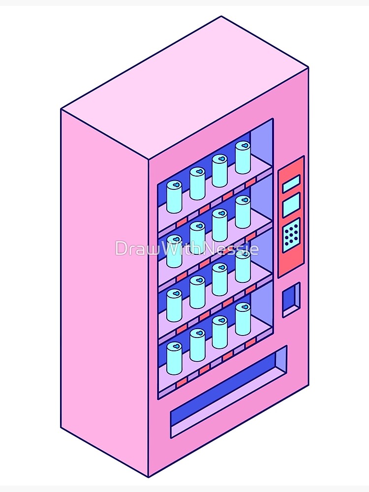 "Cute Isometric Canned Drinks Vending Machine " Poster for Sale by ...