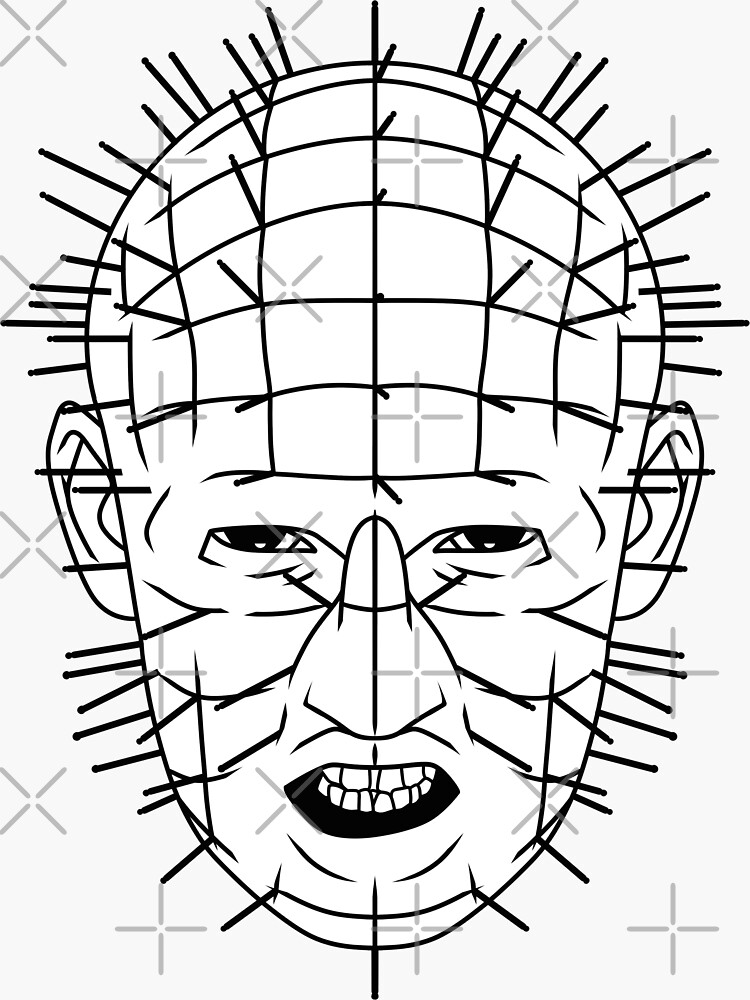 "Hellraiser Pinhead" Sticker for Sale by AlykiBlossom | Redbubble